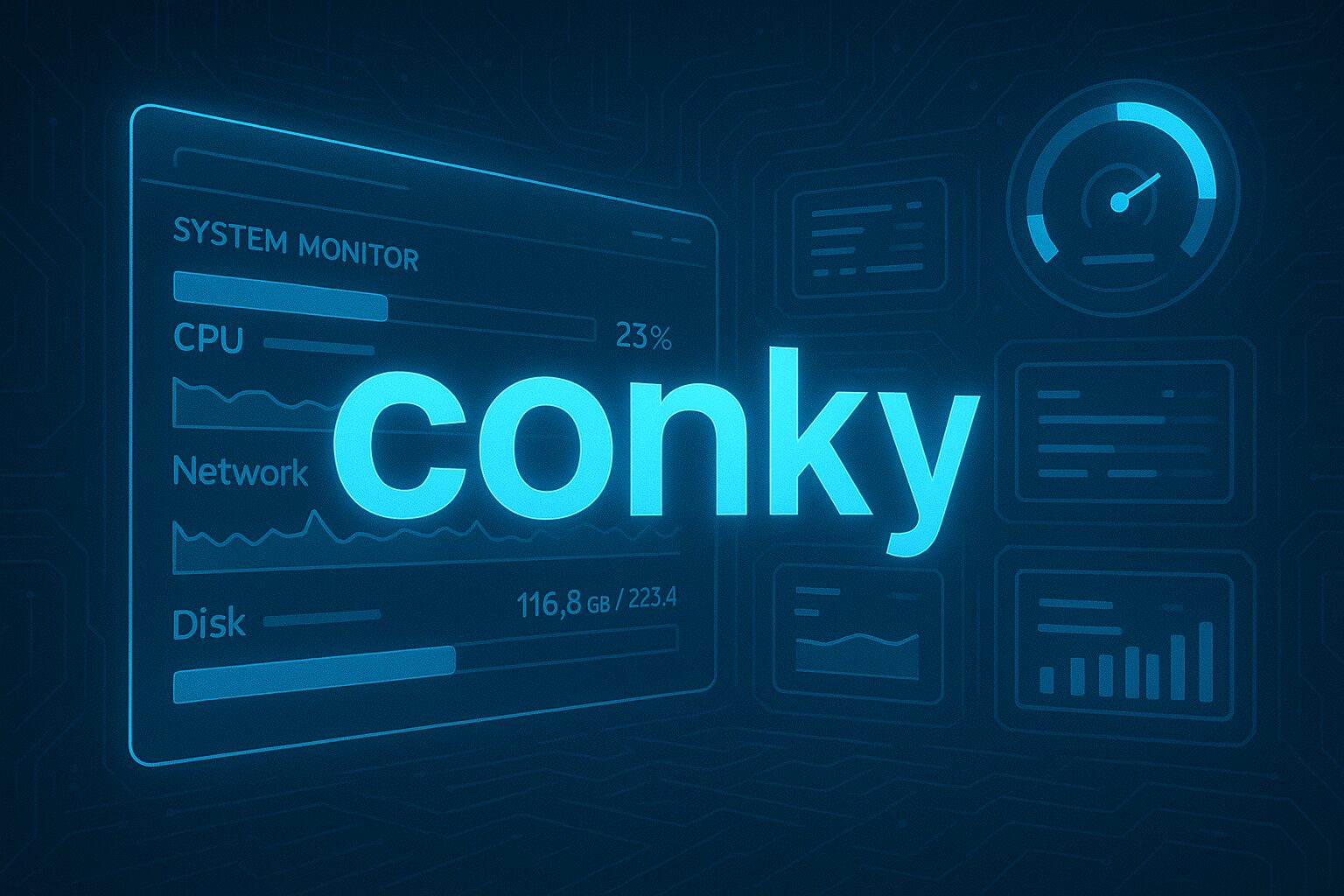 Conky：素朴で軽快な老舗ウィジェット - KoANアカデミー