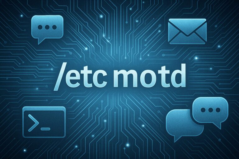 /etc/motd：ログイン時に表示されるメッセージ - KoANアカデミー