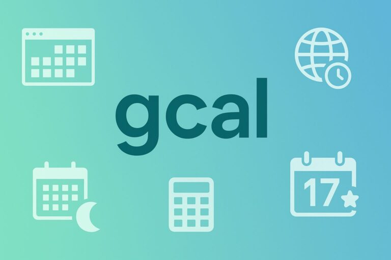 gcal：祝日・月齢・週番号など多機能 - KoANアカデミー